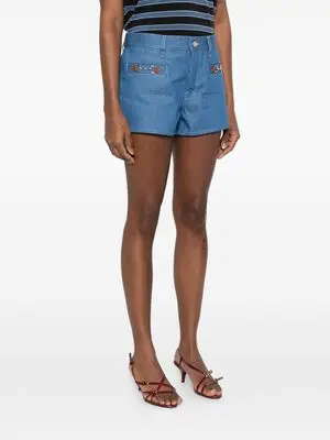 Gucci Denim Cotton Shorts - Multicolor