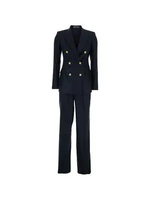 Tagliatore Linen Double-breasted Suit - Multicolor