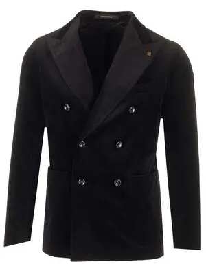 Tagliatore Ecru Montecarlo Jacket - Black