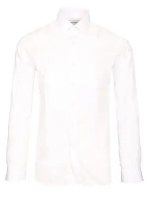 Tagliatore Pleated Formal Shirt - White