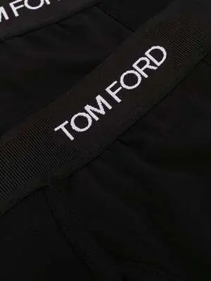 TOM FORD Set Of 2 Logo-waistband Cotton Boxer Briefs - Black
