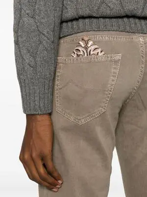 Jacob Cohen Nick Slim Trousers - Cream