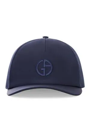 Giorgio Armani Baseball Cap With Embroidered Logo - Blue