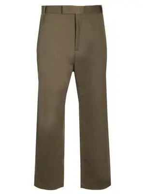 Thom Browne Cotton Twill Trousers - Green