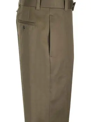 Thom Browne Cotton Twill Trousers - Green