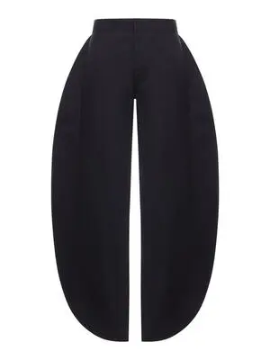 Alaïa Petal Cotton Trousers - Black