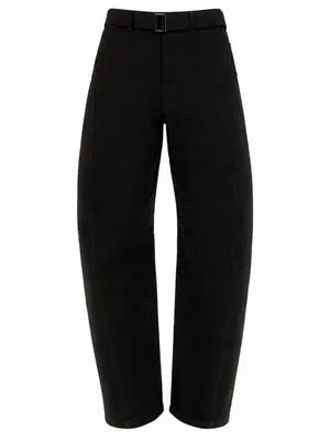 LEMAIRE Twisted Cotton Pants - Black