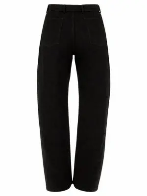 LEMAIRE Twisted Cotton Pants - Black