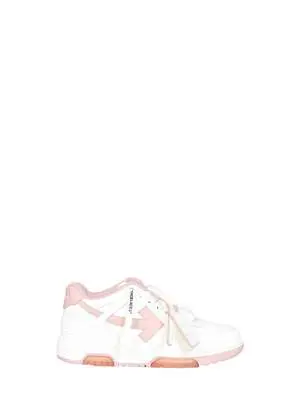 Off-White White And Pink Out Of Office Sneakers - Multicolor