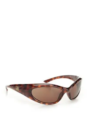 Balenciaga Sporty B Sunglasses - Brown