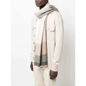 Brunello Cucinelli Grey Scarves