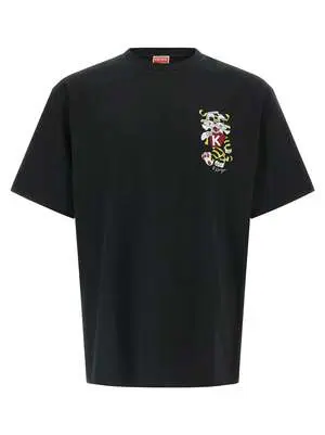 Kenzo Wild Tiger Embroidered' T-shirt - Black