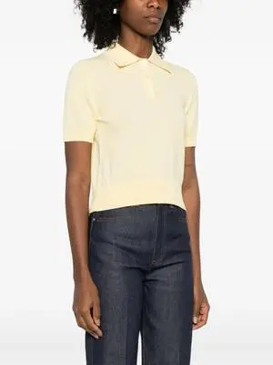 A.p.c. Cotton Polo Shirt With Jacquard Logo - Multicolor
