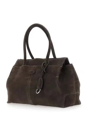TOD'S Shoulder Bag With Leather Handles Brown