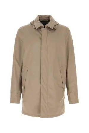 Herno Cappuccino Polyester Jacket - Brown