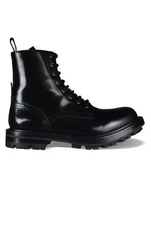 Alexander Mcqueen Embossed Boots For Men