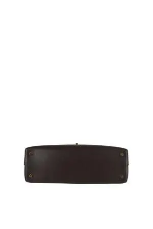 TOTEME T-lock Clutch - Brown