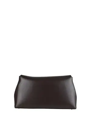 TOTEME T-lock Clutch - Brown
