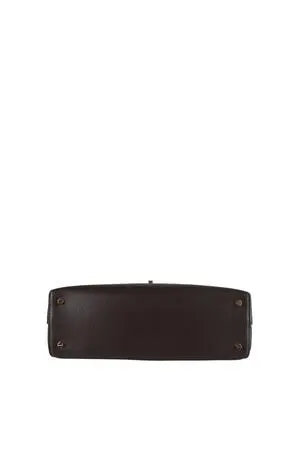TOTEME T-lock Clutch - Brown