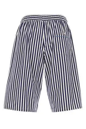 Dolce & Gabbana Embroidered Poplin Bermuda Shorts