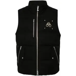 Moose Knuckles Gabardine Quilted Padded Gilet - Black