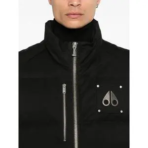 Moose Knuckles Gabardine Quilted Padded Gilet - Black