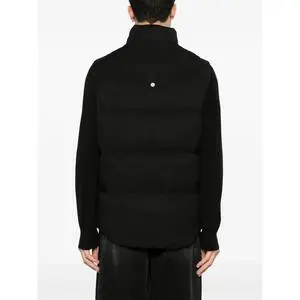 Moose Knuckles Gabardine Quilted Padded Gilet - Black