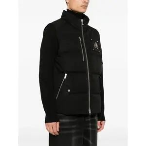 Moose Knuckles Gabardine Quilted Padded Gilet - Black