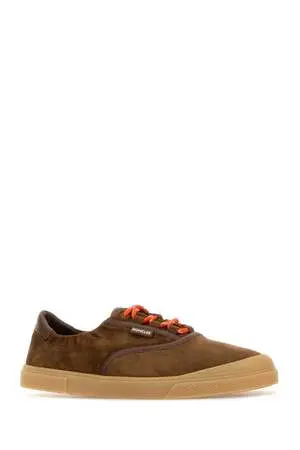 Moncler Suede Vera Leisure Sneakers - Brown