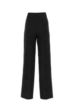 Burberry Wool Blend Wide-leg Pant
