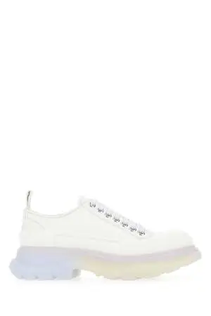 Alexander McQueen Canvas Tread Slick Sneakers - White