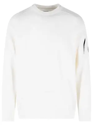 C.P. COMPANY Wool Blend Sweater - White