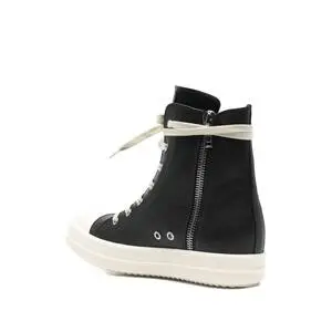Rick Owens Leather High-top Sneakers