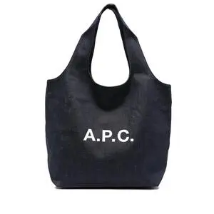 A.p.c. A.P.C. Blue Tote Bags Men Blue