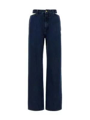 JIL SANDER Treated Wide-leg Jeans - Blue