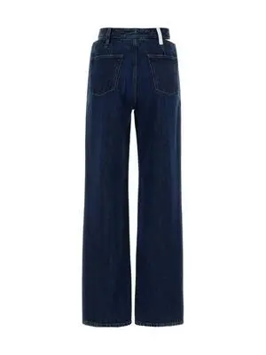 JIL SANDER Treated Wide-leg Jeans - Blue