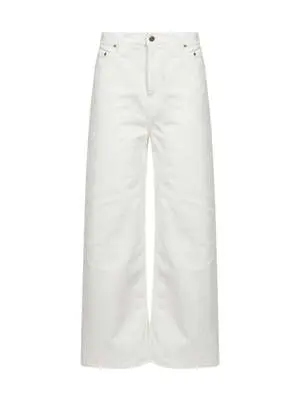 GOLDEN GOOSE White Bull Denim Golden Boyfriend Jeans - Multicolor