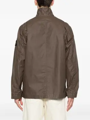 Stone Island Waxed Pigment Cotton Tela Field Jacket - Brown