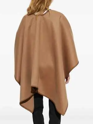 Max Mara Belted Poncho - Brown