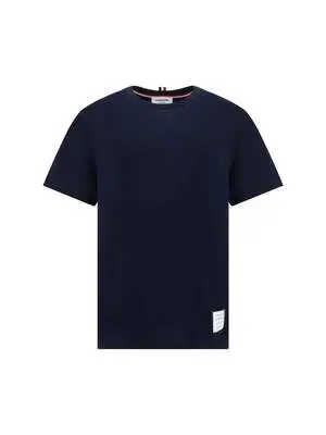 Thom Browne Thom Browne Men Short Sleeve Crewneck T-Shirt Blue