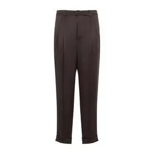 Saint Laurent Silk Pants - Brown