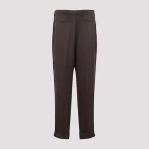 Saint Laurent Silk Pants - Brown