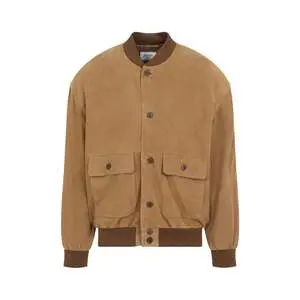 Saint Laurent Suede Jacket - Brown