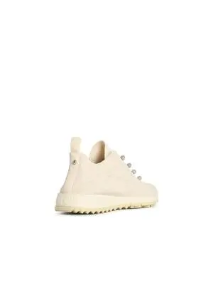 JIMMY CHOO Veles Milk Fabric Sneakers