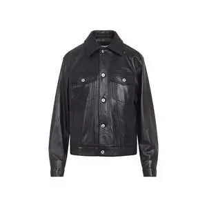 Bottega Veneta Leather Jacket - Black