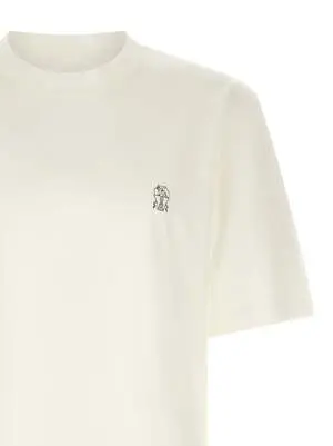 Brunello Cucinelli Logo Embroidery T-shirt