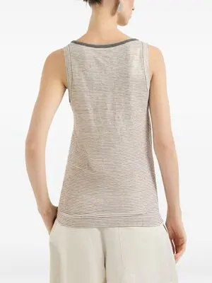 Brunello Cucinelli Linen Tank Top