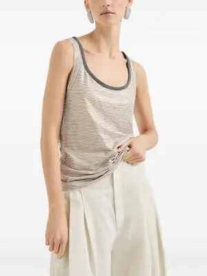 Brunello Cucinelli Striped Tank Top - Multicolor