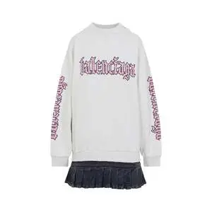 Balenciaga Hybrid Mini Dress - White
