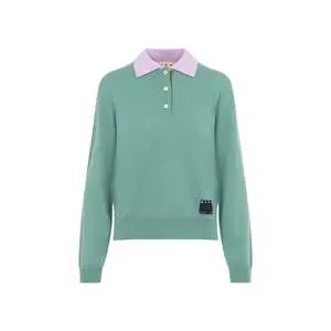 Marni Polo Neck Sweater - Green